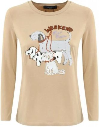 Max Mara Femme, Tops, Brun, Taille: 38 FR Long Sleeve Top