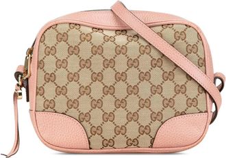 Gucci Hobo Bags - GG Canvas Bree Crossbody - Gr. unisize - in Braun - f&uuml;r Damen