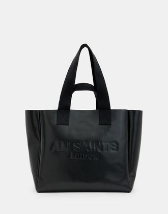 AllSaints Izzy - Cabas en cuir - Noir