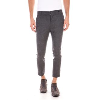 Daniele Alessandrini Pantalone Bagnato Senza Zip - - Trousers - Herren - Grau - L