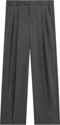 A Paper Kid Homme, Pantalons, Gris, Taille: M Pantalons en Fresco Laine avec Plis