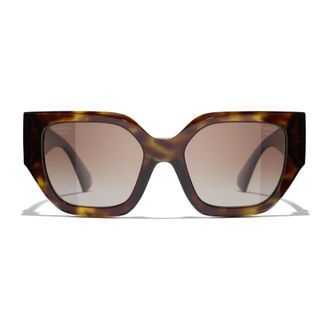 Chanel Schmetterlingssonnenbrille - - Accessories - Damen - Braun - 54 MM