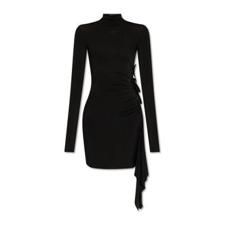 Off-white Kleid mit Logo - - Dresses - Damen - Schwarzk - M