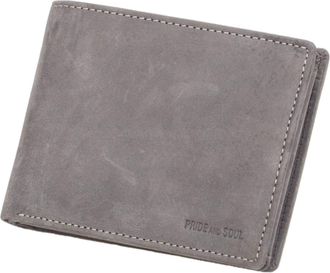 Pride and Soul Damen und Herren Geldbörse aus Echtleder im Querformat, Portemonnaie mit 2 Scheinfächer, Münzfach und 7 Kartenfächer für EC / Kreditkarten, Geldbeutel