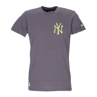 New Era Homme, Tops, Gris, Taille: M MLB Seasnl Left Chest Tee
