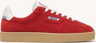 Faguo Baskets cuir su&egrave;de rouges - LUMBO