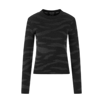 Marc Cain Rippstrick-Pullover (Gestrickt in Deutschland) - - Knitwear - Damen - Schwarzk - S