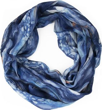 Glamexx24 Loop Schlauchschal f&uuml;r Damen, Farbverlauf Sommer Loop Rundschal Leichter Verlauf Regenbogen Sommerlicher Schal