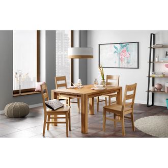 Naturoo home24 Esstisch Meslan II 140 x 75 x 90cm Braun