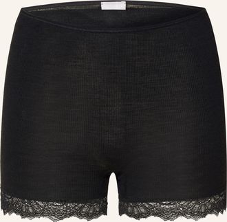 Hanro Panty Woolen Lace Mit Merinowolle Und Seide schwarz