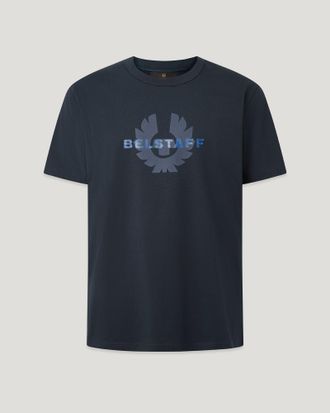 Belstaff T-shirt Surface Pour Homme Cotton Jersey Bleu Encre Fonc&eacute; 2xl