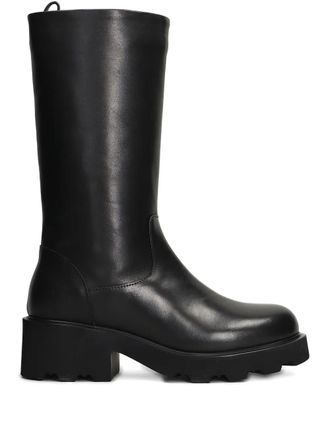 Julie Dee bottes en cuir - Noir
