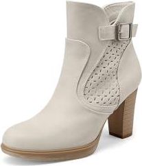 Queen Helena Bottines &agrave; talons hauts pour femme X34-79, beige, 38 EU