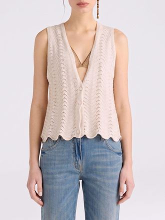 Momoni Gilet Femme couleur Cr&egrave;me