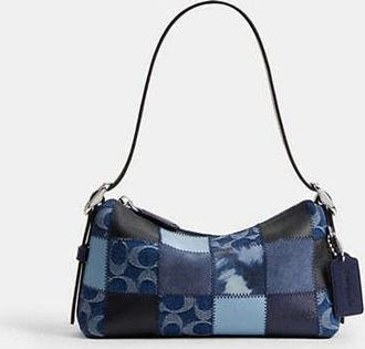 Coach Kleine, L&auml;ssige Schultertasche Aus Upcrafted-Patchwork