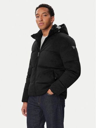 Guess Winterjacke M6BL36 W4148 Schwarz Regular Fit