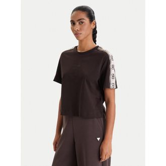 Guess T-Shirt V3RI08 I3Z14 Braun Regular Fit