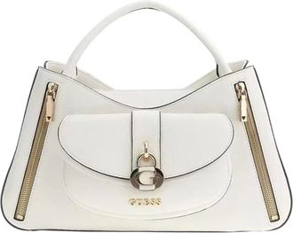 Guess Femme, Sacs, Blanc, Taille: ONE Size Sac bandouli&egrave;re de luxe avec logo Cordelia