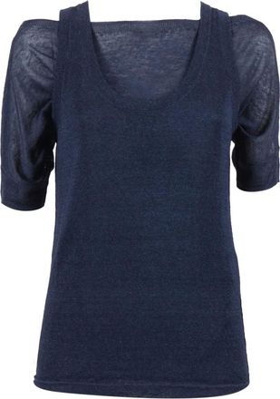 P.A.R.O.S.H. P.a.r.o.s.h., Femme, Blouses et Chemises, Bleu, Taille: 40 FR Maglia Babylon26