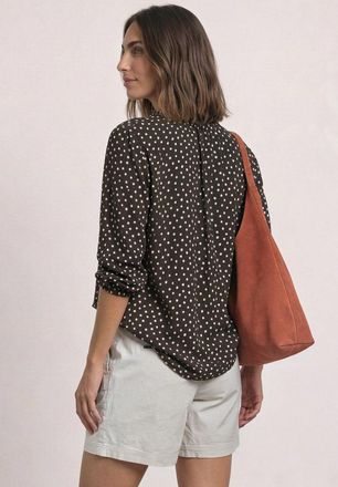 Street One Druckbluse 3/4-Arm Tunika mit Split Neck / mit Punkten