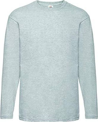 Fruit Of The Loom Valueweight T-shirt &agrave; manches longues - Gris - XL