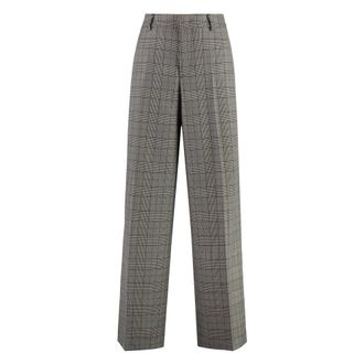 Pantaloni Torino Weite Wollhose- Prince of Wales Karo - - Trousers - Damen - Schwarzk - L