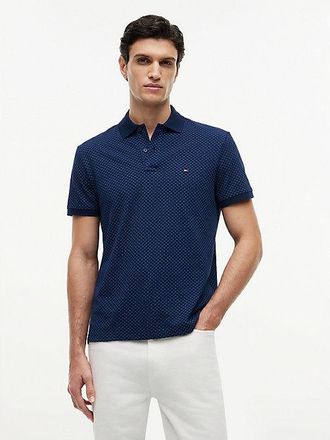 Tommy Hilfiger Polo coupe standard &agrave; motif g&eacute;om&eacute;trique