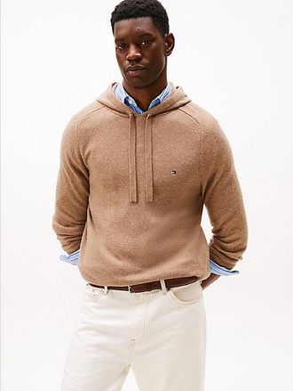 Tommy Hilfiger Sweat à capuche laine dagneau drapeau brodé