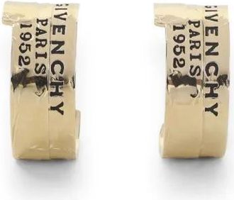 Givenchy Ohrringe - Curved Hoop Earrings With Polished Brass Finish - Gr. unisize - in Mehrfarbig - f&uuml;r Damen