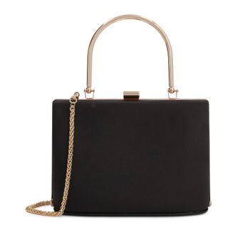 Kazar Satin-Abendtasche mit Henkel und Kette - - Bags - Damen - Schwarzk - ONE SIZE