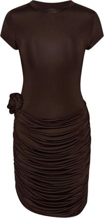 Rotate Rotate Birger Christensen, Femme, Robes, Brun, Taille: 38 FR Midi Robes