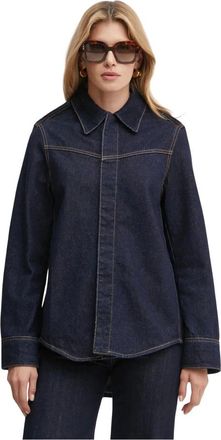 Victoria Beckham Damen, Blusen & Hemden, Blau, SGr&ouml;&szlig;e