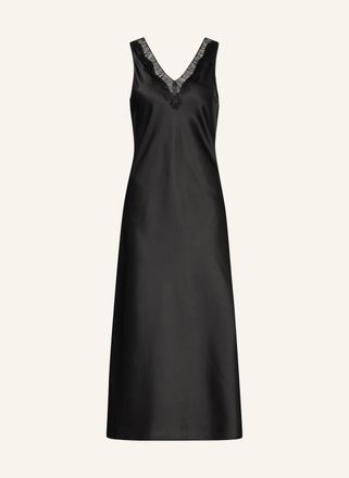 someday Someday Satinkleid Qamile Mit Spitze schwarz