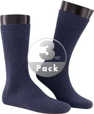 Kunert Herren Socken blau Baumwolle unifarben