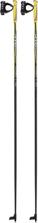 Leki Langlaufstöcke CC 300, Schwarz/Weiß/Anthrazit (Hell)/Neongelb, 155 cm, 6434043