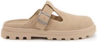 Palladium Mules plates Dunelite Pyla en cuir sued&eacute; m&eacute;lang&eacute;