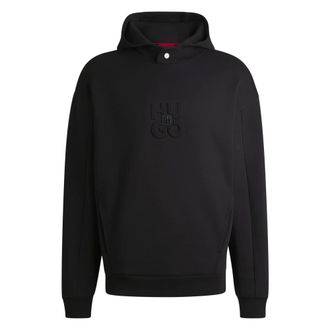 HUGO BOSS Homme, Sweatshirts et sweats &agrave; capuche, Noir, Taille: XL Sweat &agrave; Capuche Logo Stack