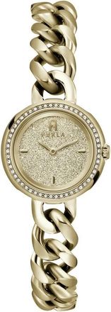 Furla Uhr - Analoge Quarzuhr Furla Chain Round - Gr. unisize - in Gold - für Damen