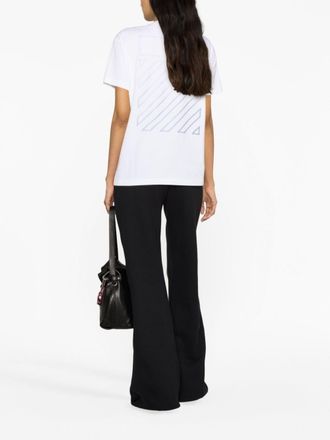 Off-white Piped-Trim Cotton Joggers - black