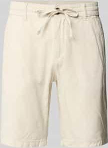 Lindbergh Bermudas aus Leinen-Mix mit franz&ouml;sischen Eingrifftaschen