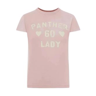 Valentino Garavani Panther 60 Lady Grafik-T-Shirt - - Tops - Damen - Rosa - M