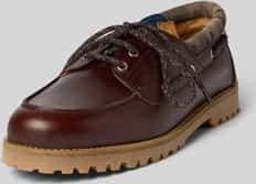 Replay Bootsschuhe aus Leder mit profilierter Sohle