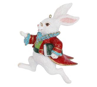 Gisela Graham FAIRYTALE DECORATIONS - WHITE RABBIT