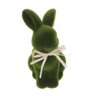 Garneck Flockierte Osterhasen Statue Hohe Dekofigur F&uuml;r Garten Und Innenr&auml;ume Verspielte Hasenfigur F&uuml;r Ostern Und Feiern Zuverl&auml;ssiges Material Fr&ouml;hliche Dek