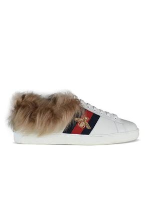 Gucci Low-Top Sneaker - Ace Sneakers - Gr. 41,5 (EU) - in Wei&szlig; - f&uuml;r Damen