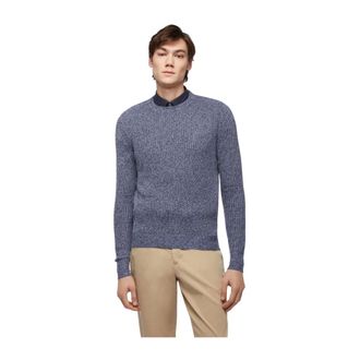 Brooks Brothers Homme, Pulls, Bleu, Taille: XL Pull en Coton et Cachemire