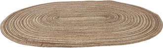 Lurrose Japanischer Stil Geflochtene Tischmatte aus Baumwollgarn Hitzebeständig und rutschfest Oval Dekorative Tischsets für Küche Esszimmer Schützend und Lan