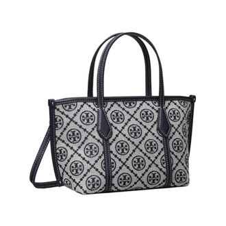 Tory Burch T Monogram Mini Perry Tote - - Bags - Damen - Blau - ONE SIZE