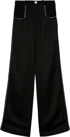 Sonia Rykiel Sweat &agrave; capuche avec logo - Femme - Pantalons - Noir - Taille: 38 FR
