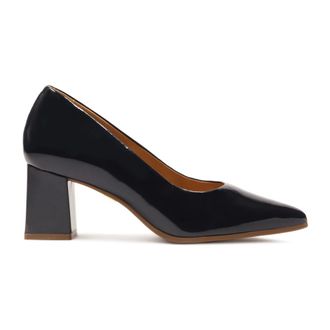 Kazar Lackierte marineblaue Pumps auf einem Pfosten - - Shoes - Damen - Blau - 39 EU